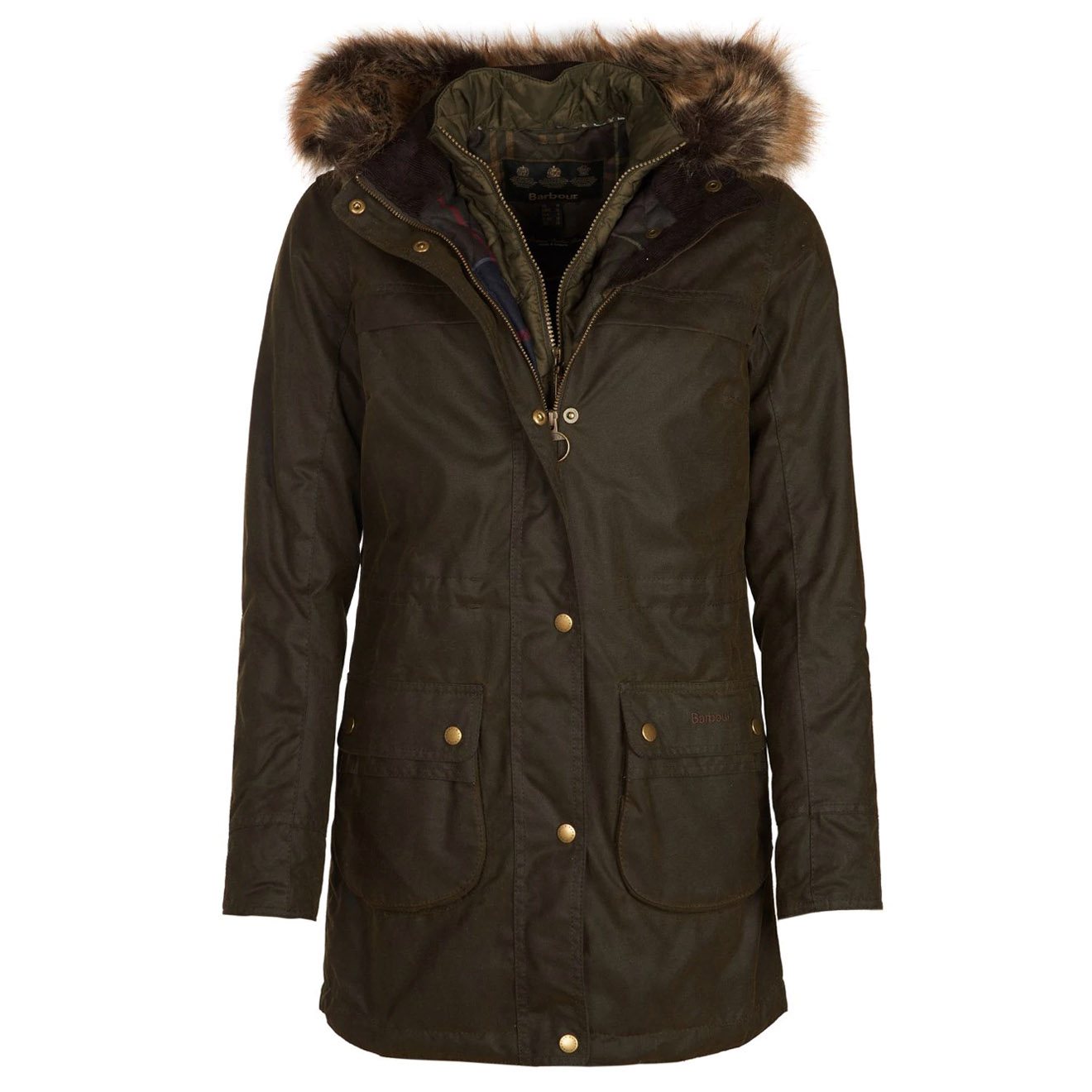 Barbour Dartford Wax Coat Olive - Robinsons Equestrian