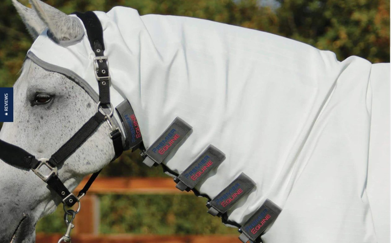 Premier Equine Sweet Itch Buster Fly Rug With Belly Flap - Robinsons ...
