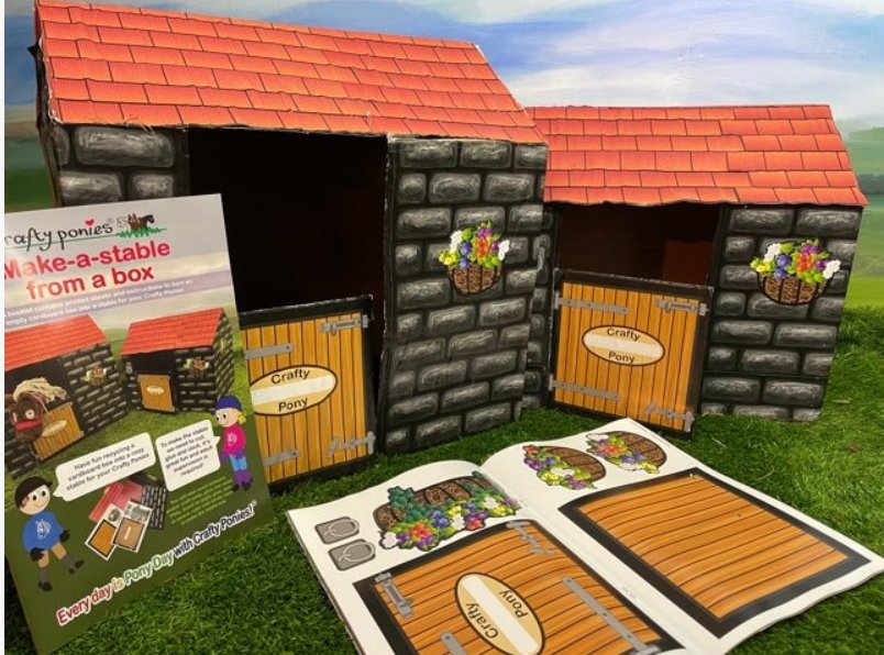 Crafty Ponies Diy Cardboard Stable - Robinsons Equestrian