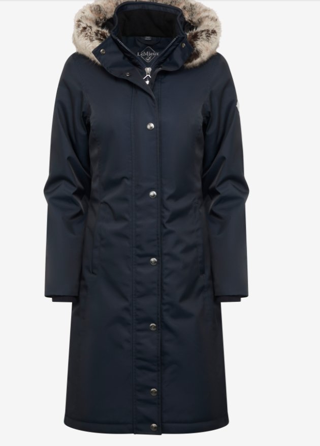 LeMieux Waterproof Long Riding Coat Navy - Robinsons Equestrian