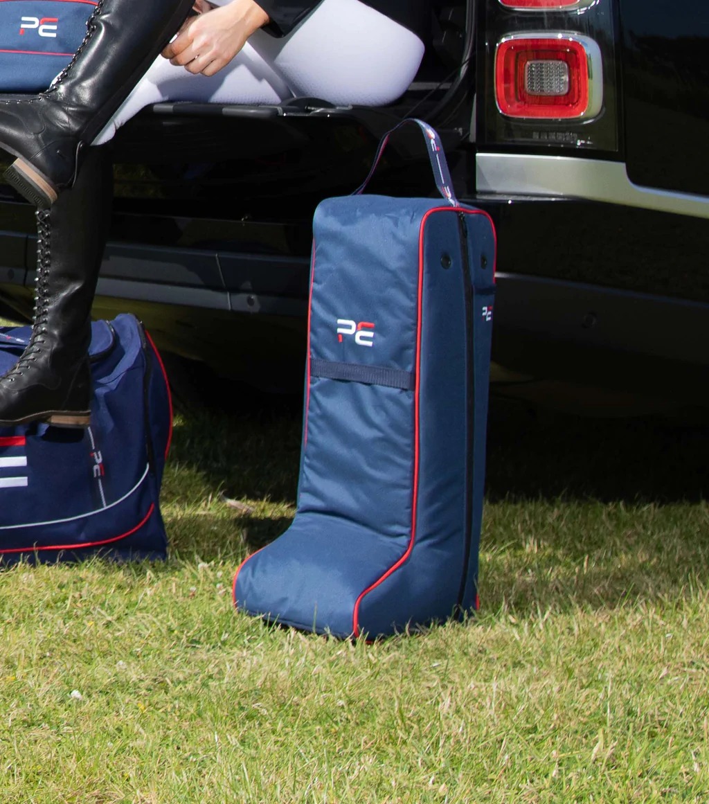 Premier Equine Tall Navy Boot Bag - Robinsons Equestrian
