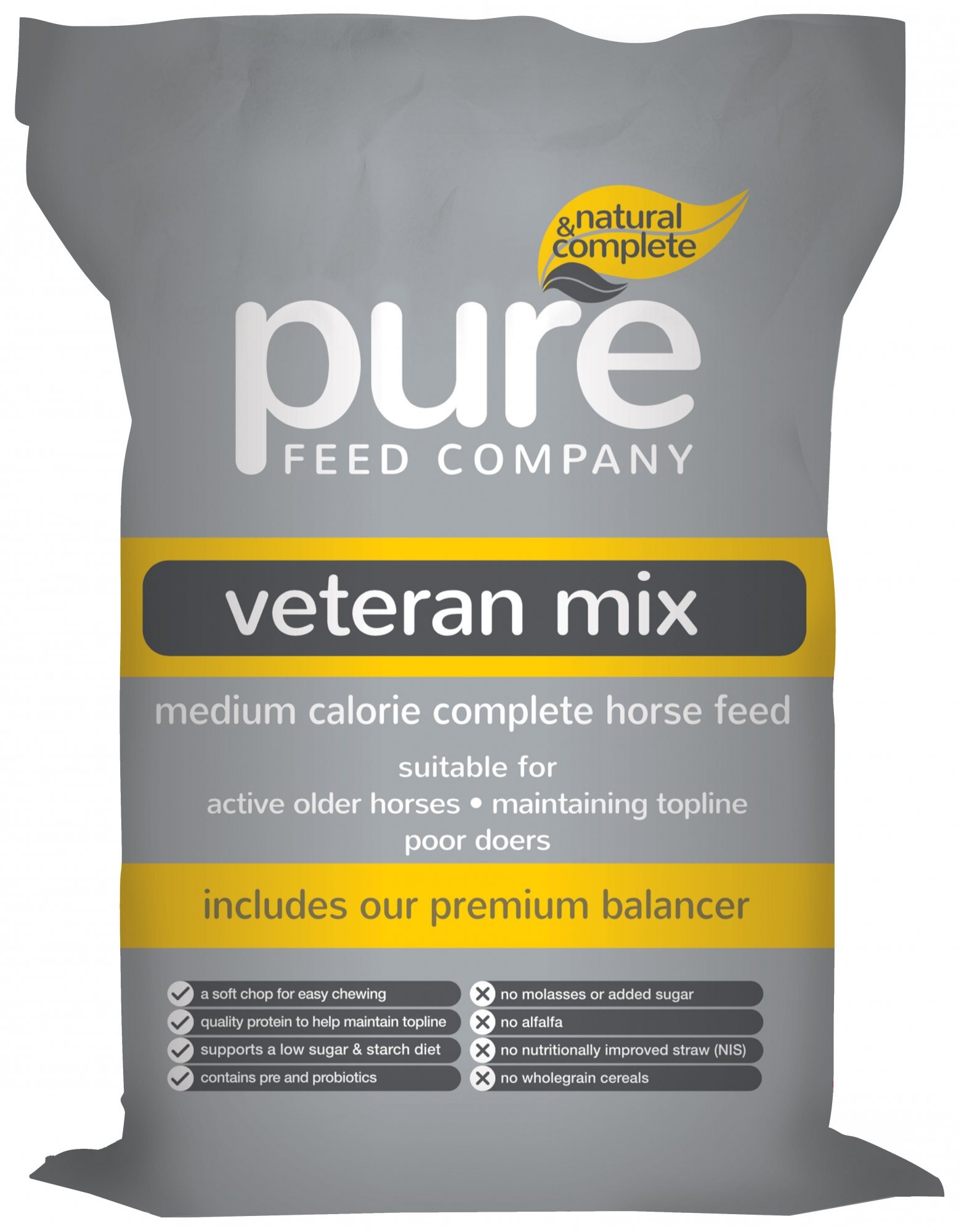 Pure Veteran Mix - 15kg - Robinsons Equestrian