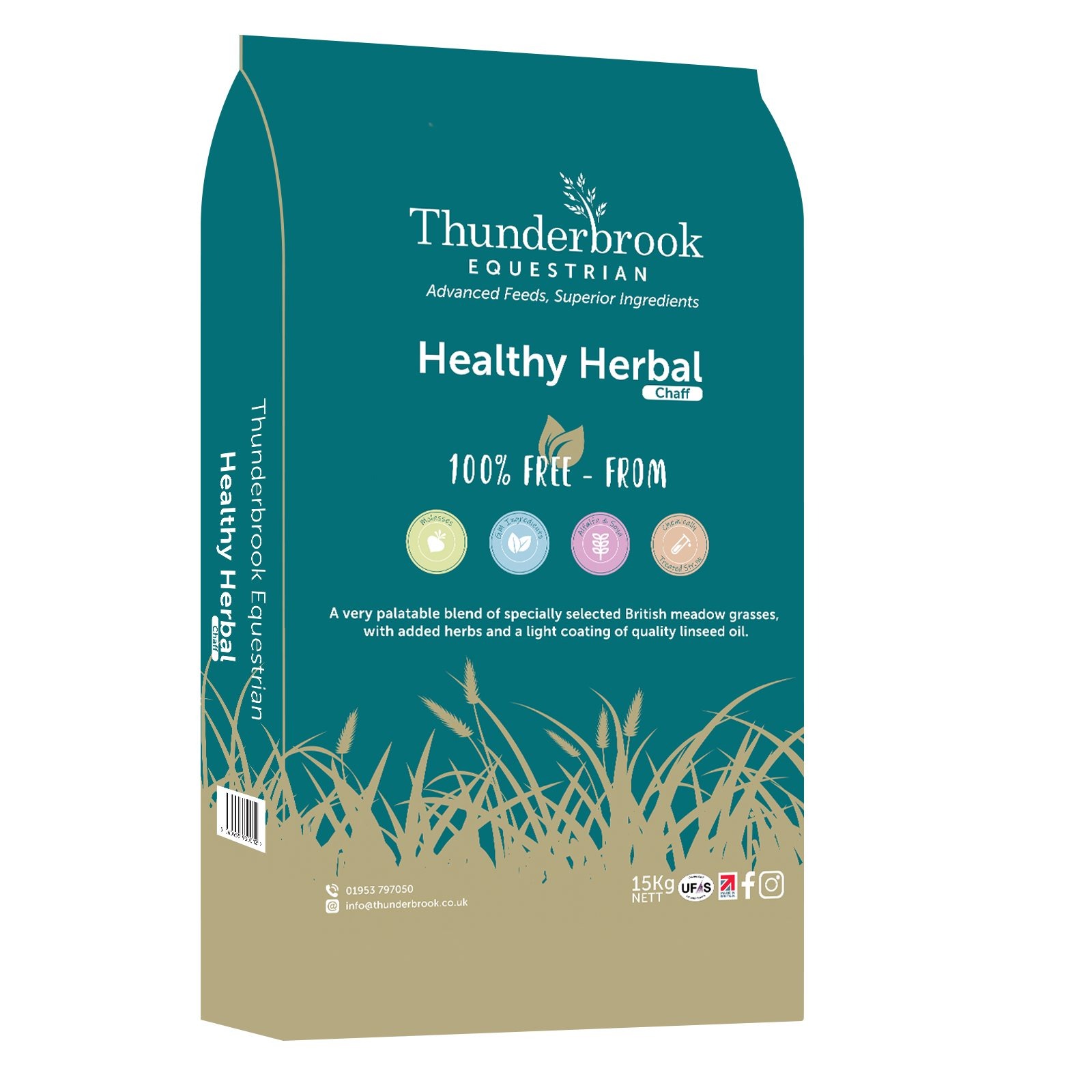 Thunderbrook Healthy Herbal Chaff - 15kg - Robinsons Equestrian
