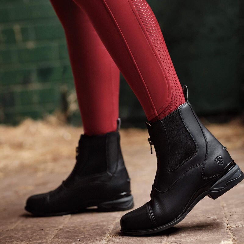Ariat Devon Axis Pro Zip Paddock Boot Black - Robinsons Equestrian