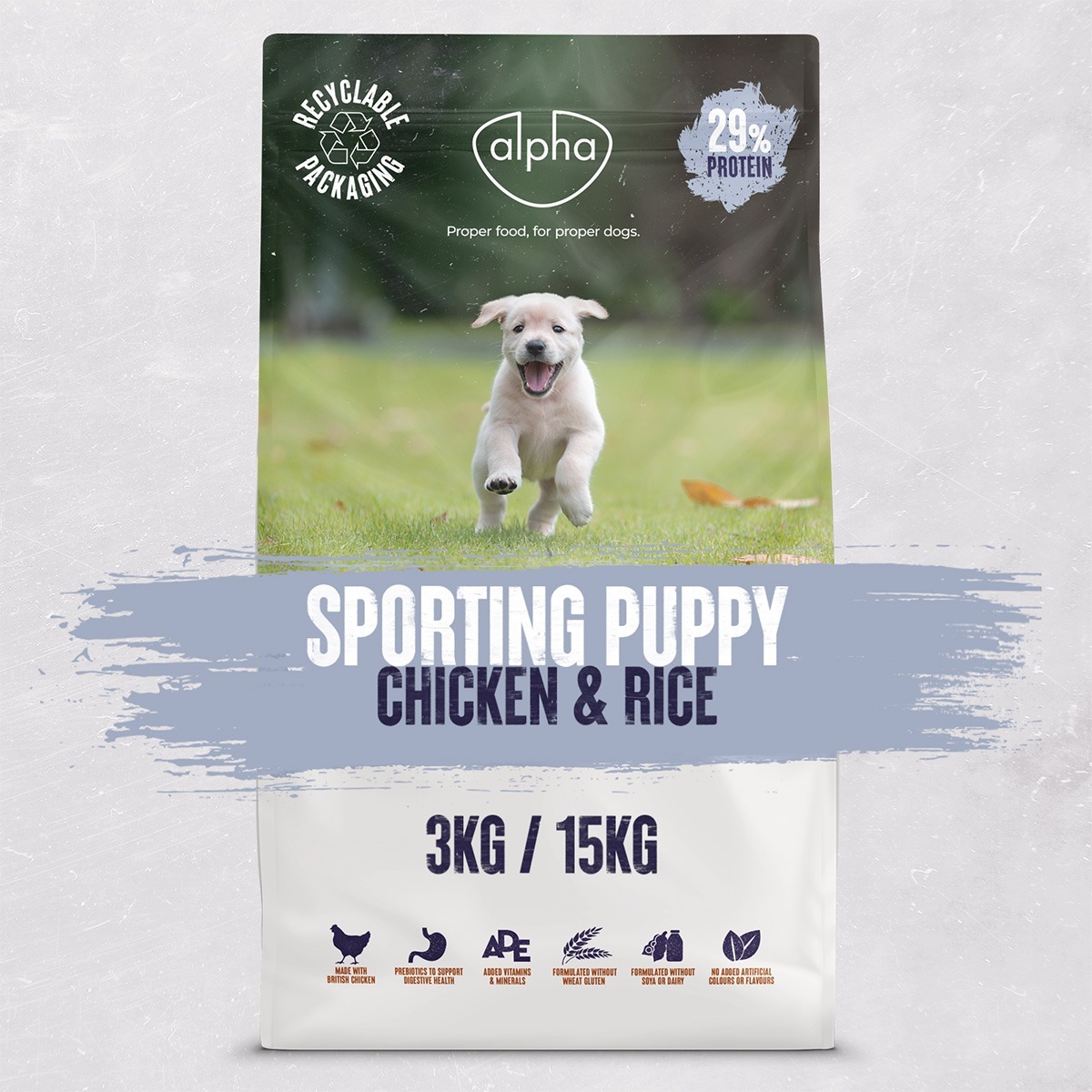 Alpha Sporting Puppy - 3kg - Robinsons Equestrian