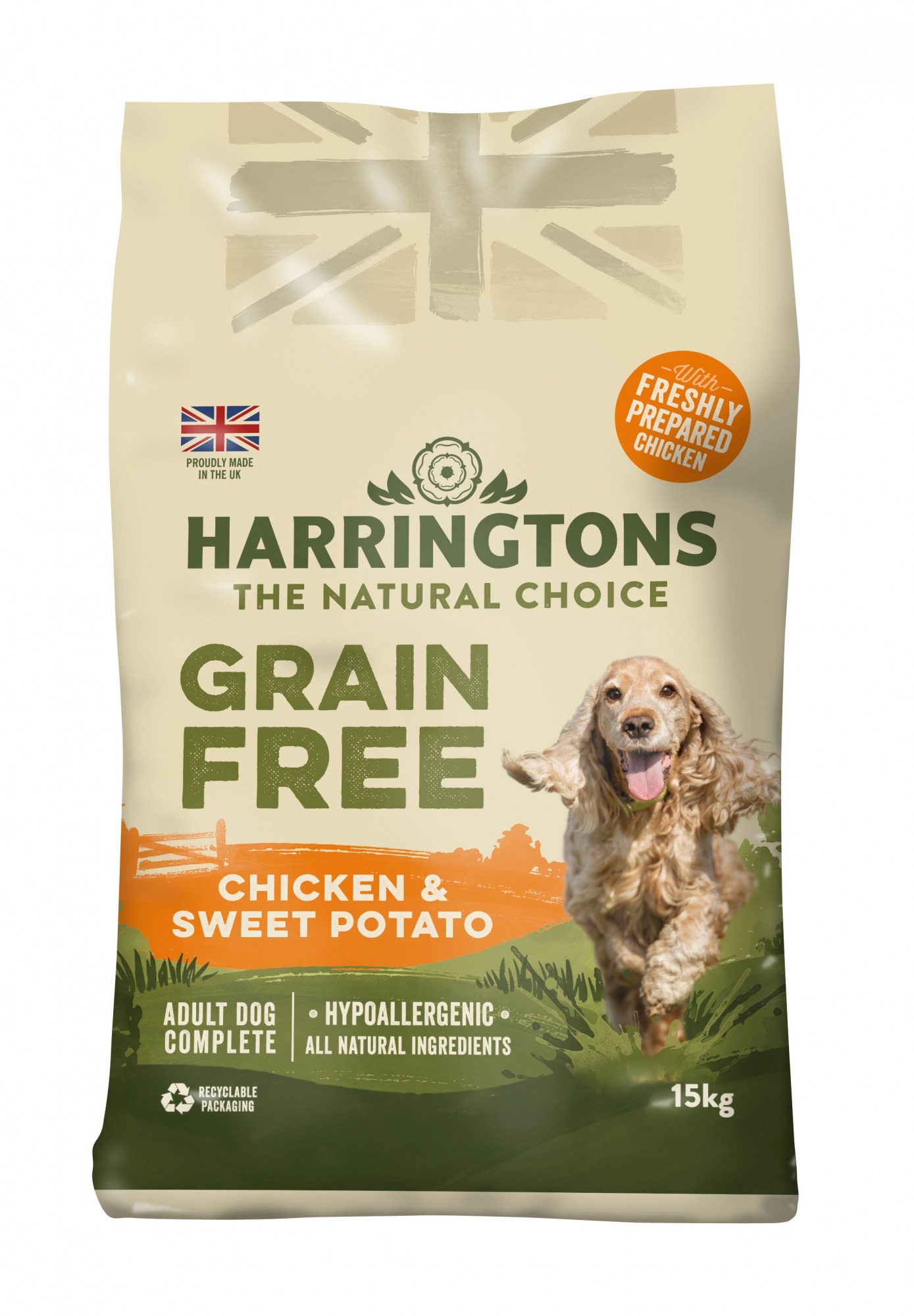Harringtons Adult Grain Free Chicken & Sweet Potato - 15kg - Robinsons ...