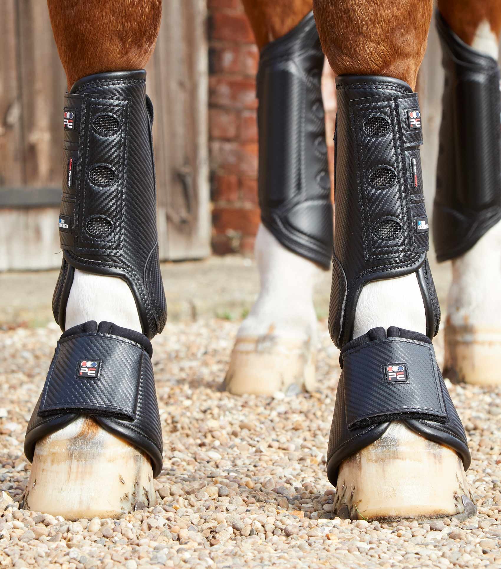 Premier Equine Carbon Tech Air Cooled Black Eventing Boots - - Robinsons Equestrian