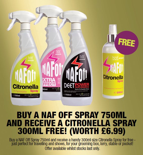 NAF Off Extra Effect Fly Repellent - 750ml - Robinsons Equestrian