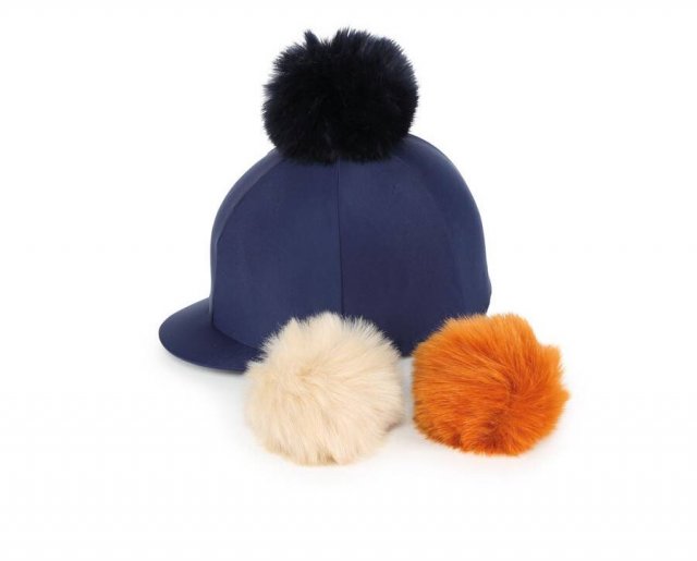 Shires Switch It Pom Pom Hat Cover - Robinsons Equestrian