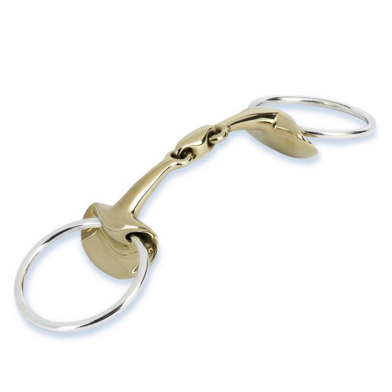 Stubben Golden Wings Snaffle Bit Double Broken - Robinsons Equestrian